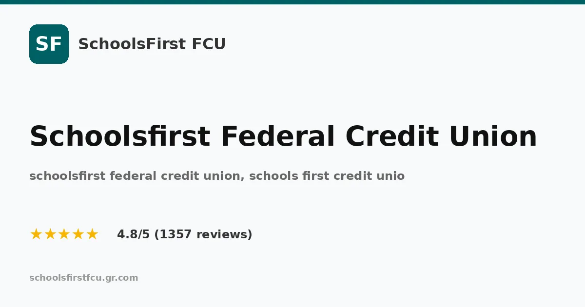 SchoolsFirst FCU Member Login | Access Your Account Online